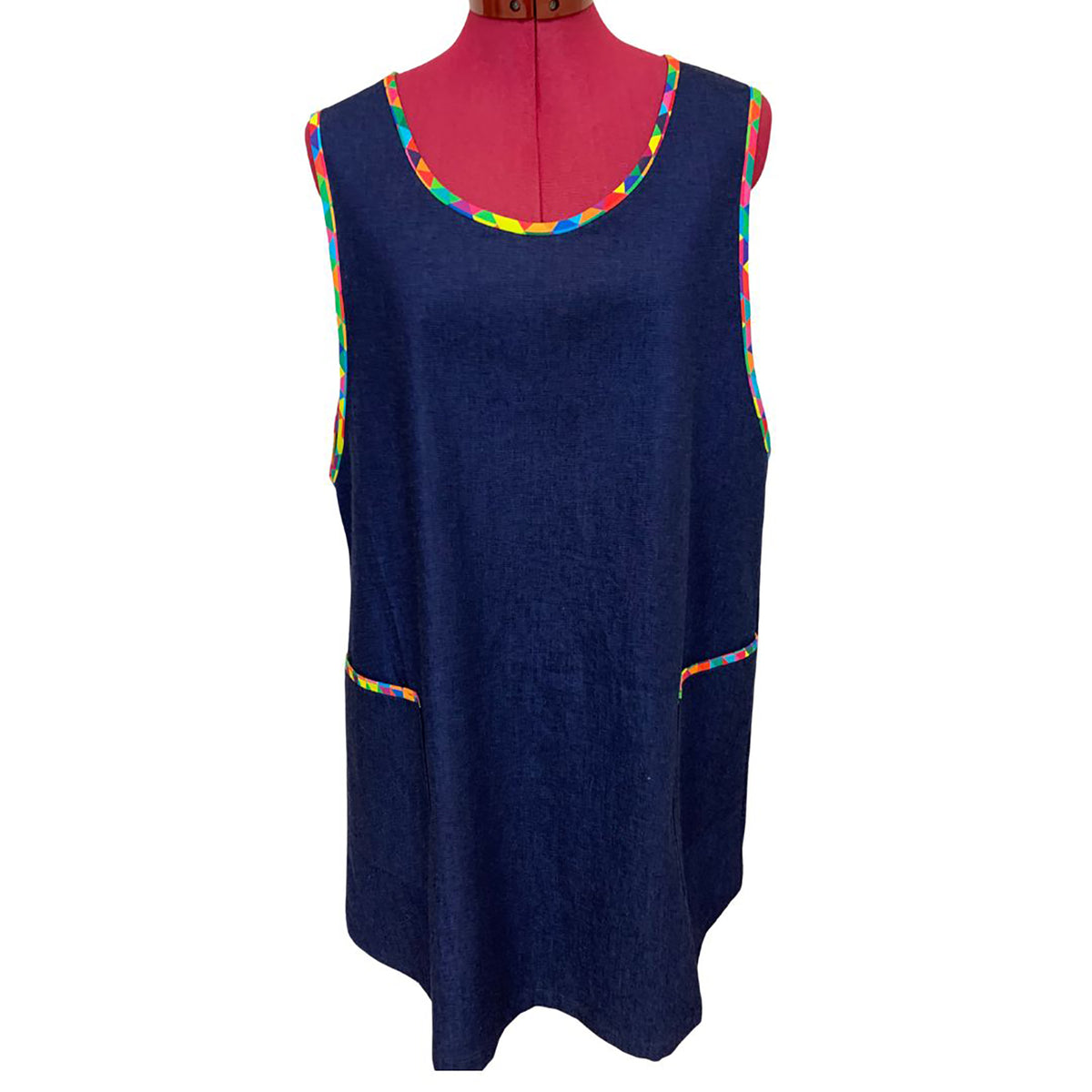 Apron Midnight Mosaic (Button Back) – Monastery Creations